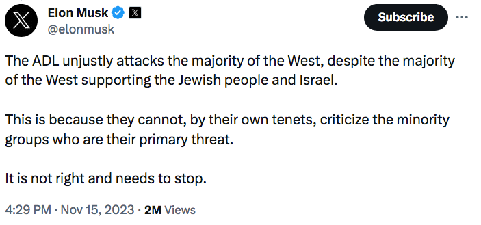 Graphic Quotes: Elon Musk on the ADL w/Bonus Movie - ifnmedia - soj.ooO